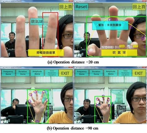 Finger Detection In Different Distances And Gestures Left