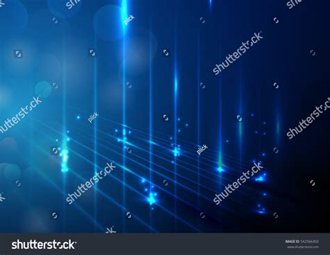 Abstract Lights Technology Concept Bokeh Background Stock Vector Royalty Free 542566303