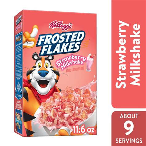 Kelloggs® Frosted Flakes Strawberry Milkshake Cereal 116 Oz Kroger