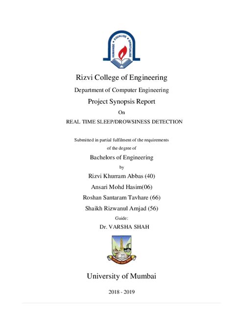 Pdf Real Time Sleepdrowsiness Detection
