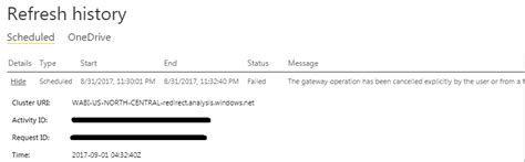 Increase Timeout Of Gateway Scheduled Refresh Fa Microsoft