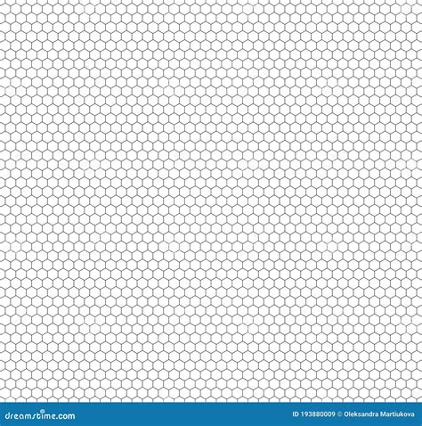 Vector Seamless Geometric Pattern Modern Thin Hexagon Grid Texture Stock Image Image Of