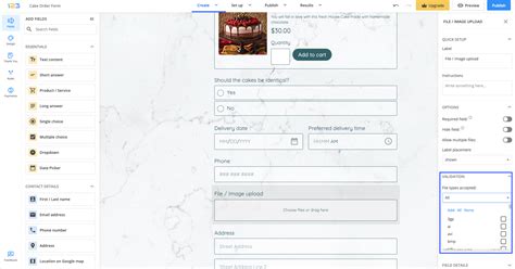 Help File Upload File Extensions 123formbuilder