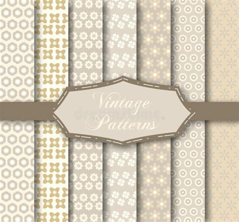 Pretty Pastel Vector Seamless Patterns Tiling Stock Vector Illustration Of Abstract Pack