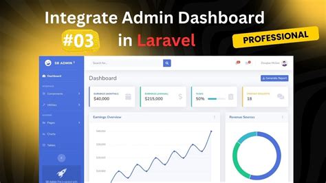 03 integrate admin dashboard theme in laravel youtube