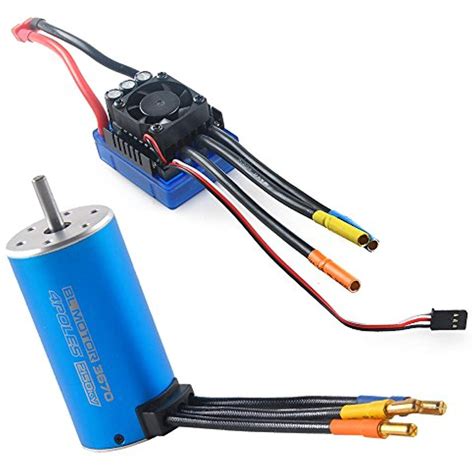 RCRunning 3670 2150KV 5mm 4P Sensorless Brushless Motor With 80A Brushless ESC Combo For 1 8 1