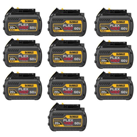 Reviews For Dewalt Flexvolt 20v60v Max Lithium Ion 60ah Battery 10