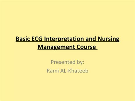 Basic Ecg Ppt
