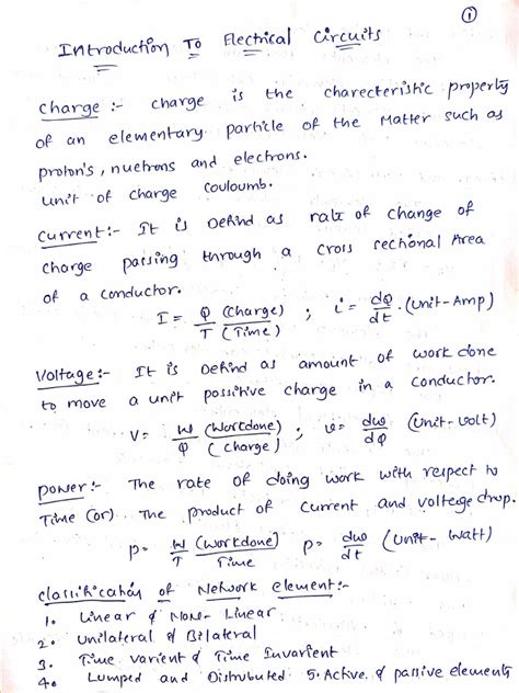 introduction to an electric circuits lecture notes pdf