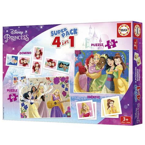 Super Pack Disney Princess 4 En 1