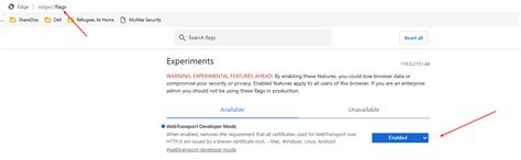 Microsoft Edge Allow Insecure Localhost Flag Removed In Version Stack Overflow