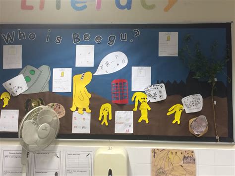 Beegu Display Working Progress Space Pinterest Display Eyfs