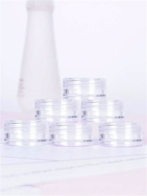 10pcs Small Round Sample Containers With Lids Cosmetic Jars Makeup