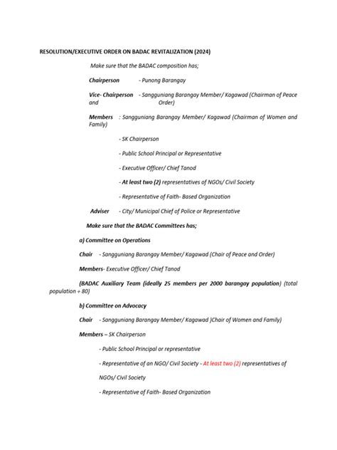 Badac Revitalization Pdf