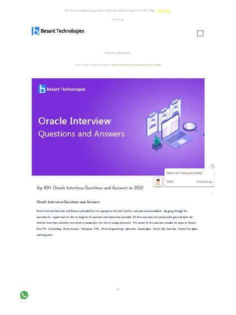 oracle interview questions pdf pl sql computing