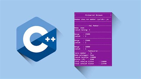 contoh program c program kasir sederhana menggunakan array