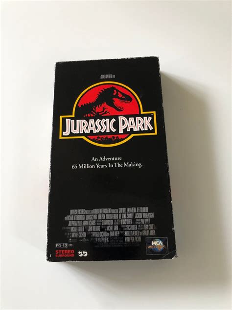 Vintage Jurassic Park 1993 Vhs Original Adventure Movie Half Price With