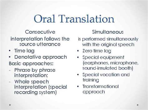 Translation Varieties Lecture 10 Outline Classification