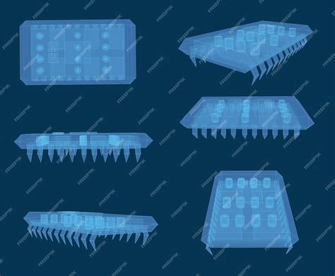 Premium Vector 3d Vector Chip Set For Computer