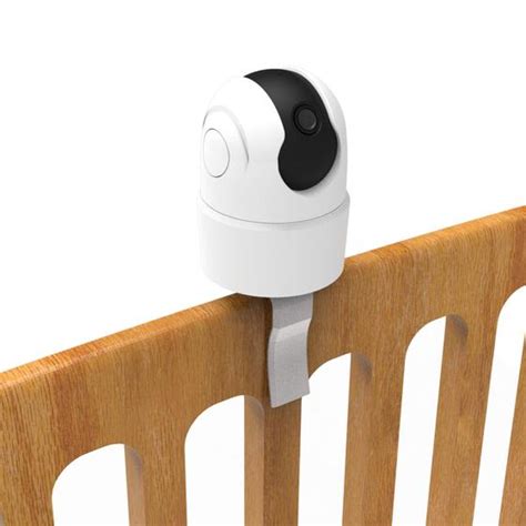 Suporte Presilha Branco De Fixar Camera Para Berço Compativel Com Intelbras Im4 E Mibo Ime 360