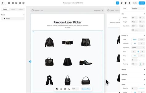 random layer picker for framer an override that randomly selects and