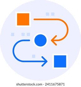 Flow Chart Diagram Modern Icon Clipart Stock Illustration Shutterstock