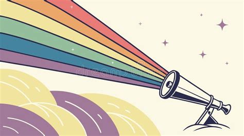 Telescope And Stars Astronomy And Space Exploration Science And Discovery Vector Design