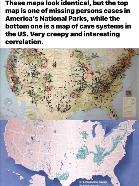 These Maps Look Identical But The Top Map Is One Of Missing Persons