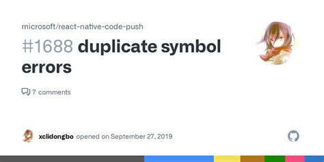 Duplicate Symbol Errors · Issue 1688 · Microsoftreact Native Code Push · Github