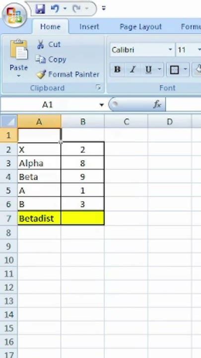 Betadist Function In Excel Betadist Formula In Excel Youtube
