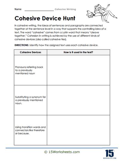 Cohesive Writing Worksheets 15