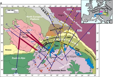 A Simplified Tectonic Map Of Central Europe With Superimposed Seismic Download Scientific