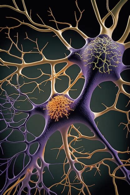 Premium Ai Image Neuron Network Brain Cells Human Nervous System And Brain Activity Concept