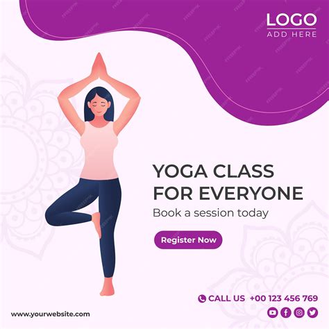 Premium Vector Yoga Classes Social Media Insta Template Banner Poster
