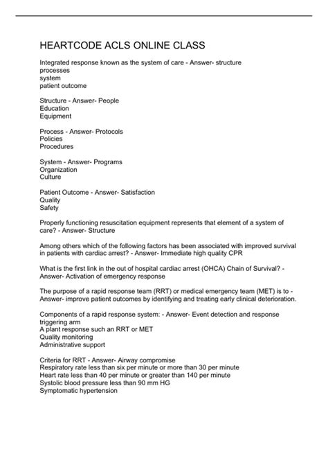 Heartcode Acls Online Class Heartcode Acls Stuvia Us