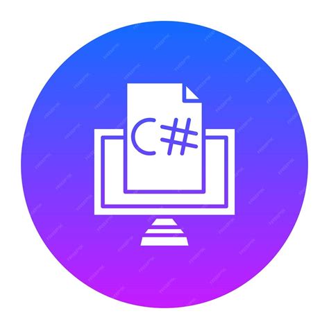 Premium Vector C Sharp Vector Illustration Premium Vector C Sharp Vector Illustration