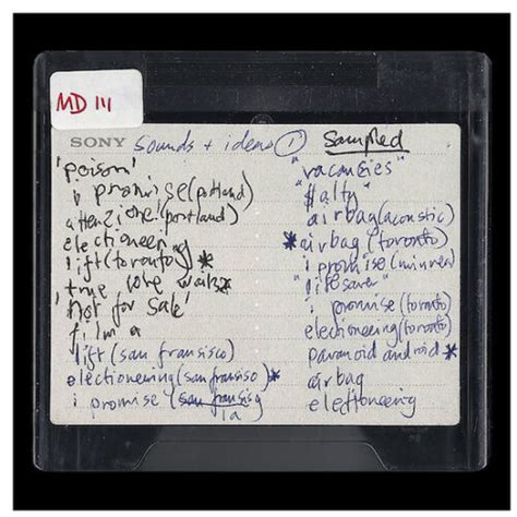 Radiohead — Minidiscs Hacked The Quietus