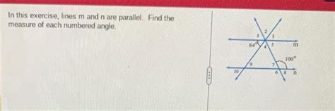 Solved In This Exercise Lines M And N Are Parallel Find Chegg