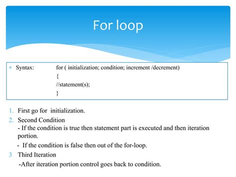 Types Of Loops In C Language Pptx