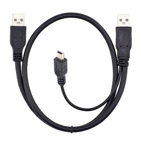 USB Male To Mini Pin Y Cable Data And Power Cable For Hard Disk Drive AxGear Ca