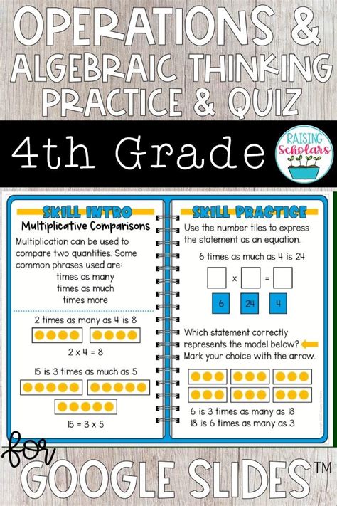 Operations Algebraic Thinking Digital Practice Artofit