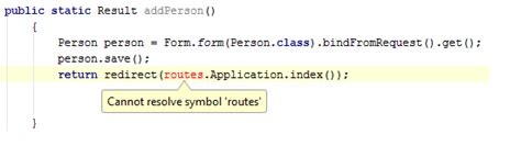Java Cannot Resolve Symbol Routes Stack Overflow