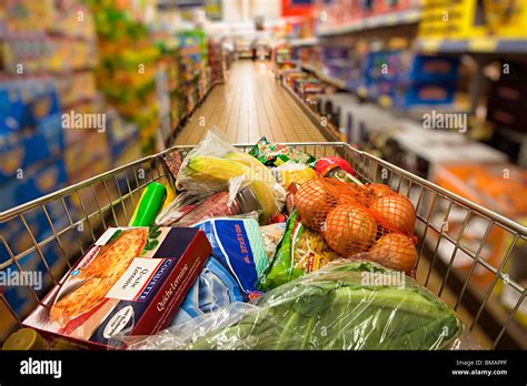 Full Grocery Shopping Cart