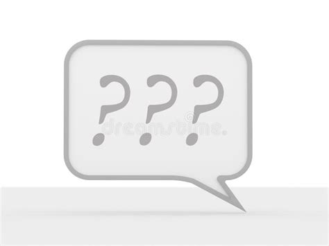 Speech Bubble With Question Marks Stock Illustration Illustration Of