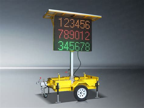 P375 Five Color Indicator Vms Trailer For 247