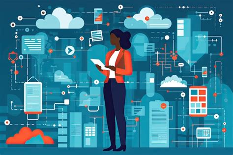 Premium Photo Illustration Of Empowered Female Data Scientist