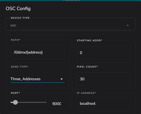 OSC Device LedFx Documentation