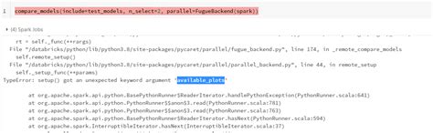 BUG FugueBackend With Spark Backend Issue Pycaret Pycaret GitHub