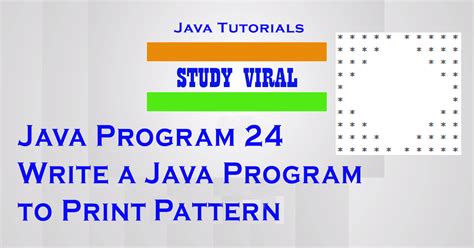Java Program 24 Java Program To Print Star Square Rombus Patterns