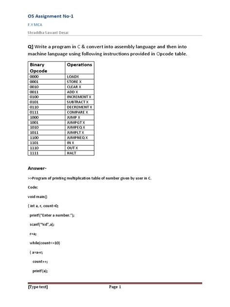 Q Write A Program In C And Convert Into Assembly Language And Then Into Pdf Assembly Language
